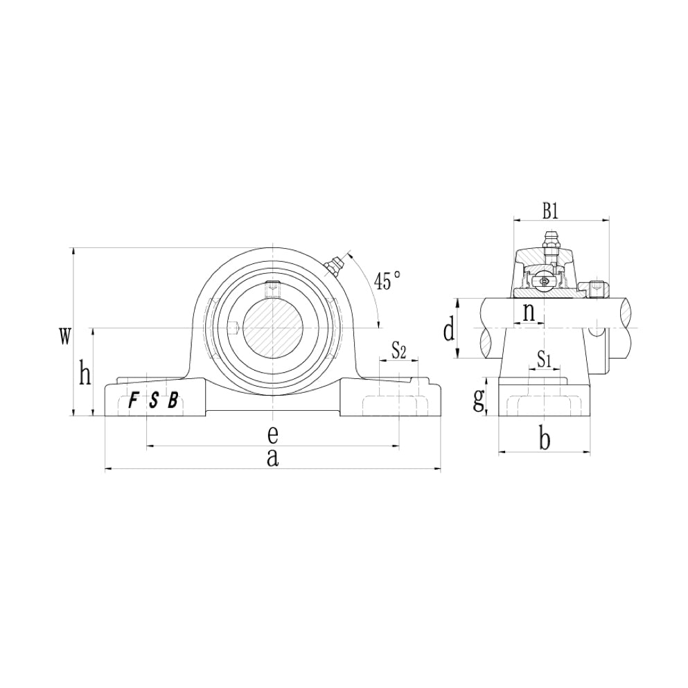 UCP 204 - Ball Bearing Housed Units – BDH